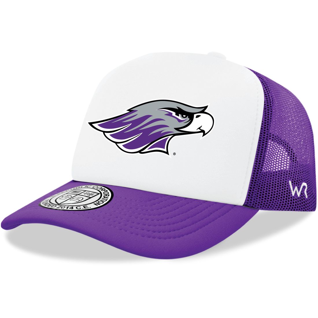 UWW University of Wisconsin Whitewater Warhawks Jumbo Foam Trucker Hat