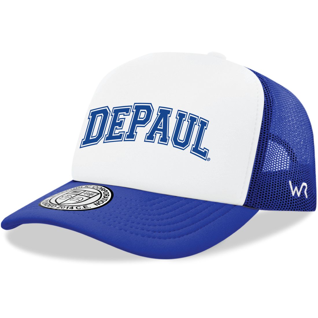 NCAA Depaul Blue Demons University College Fitted Caps Hats Royal