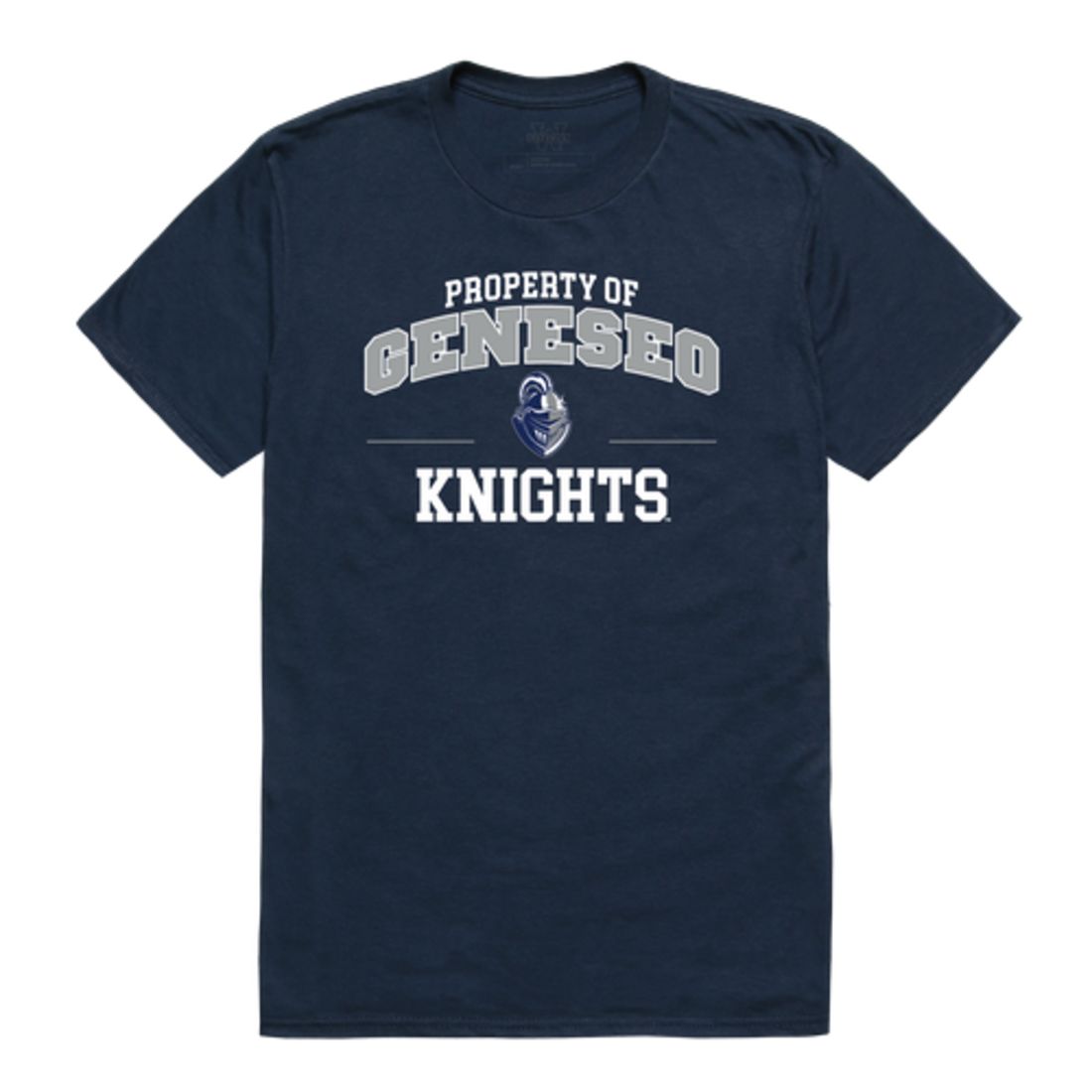 Geneseo Knights Logo SUNY Geneseo Knights Alumni Tee T Shirt Navy,