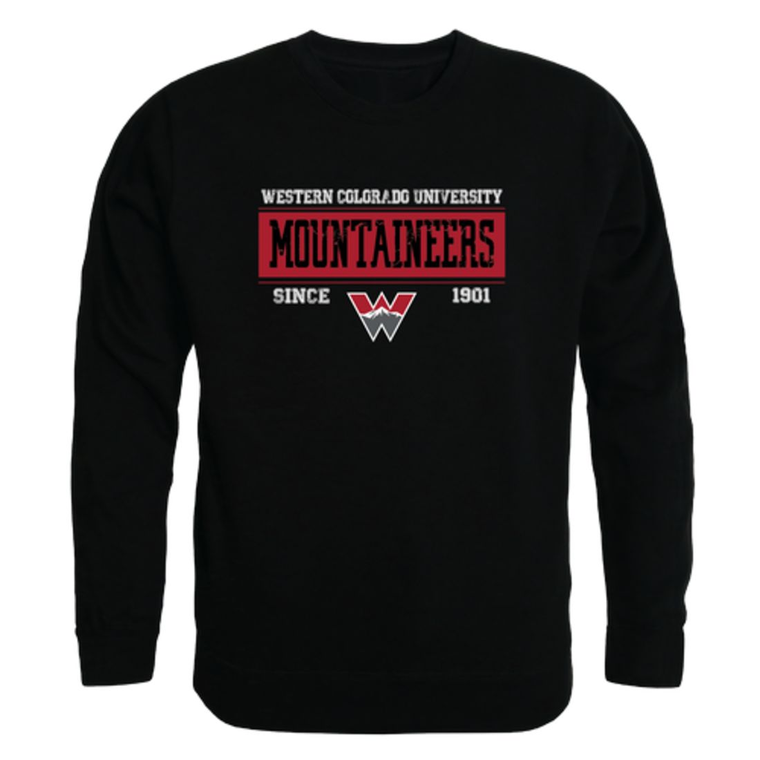 Western Colorado University Mountaineers Established Fleece Crewneck P