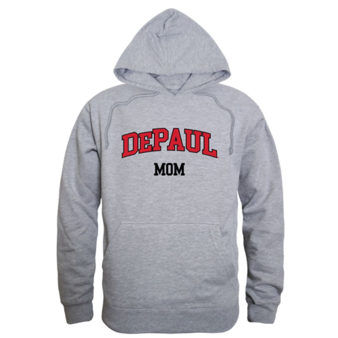 DePaul University Blue Demons Mom Fleece Hoodie Sweatshirts Heather Gr