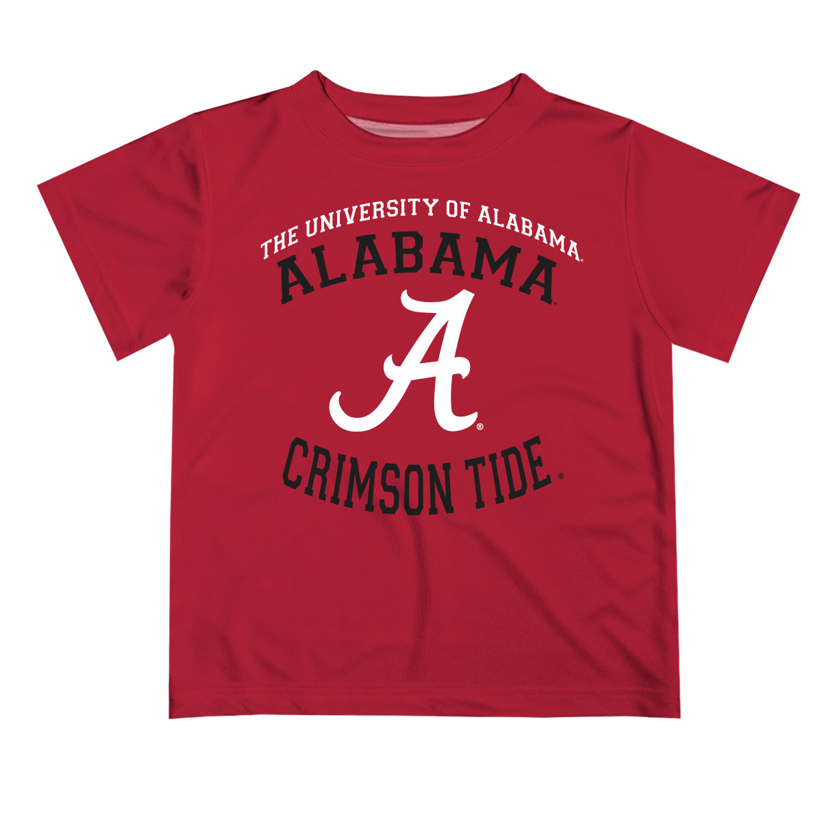 Alabama Crimson Tide Boys Game Day White Short Sleeve Tee Shirt by Viv