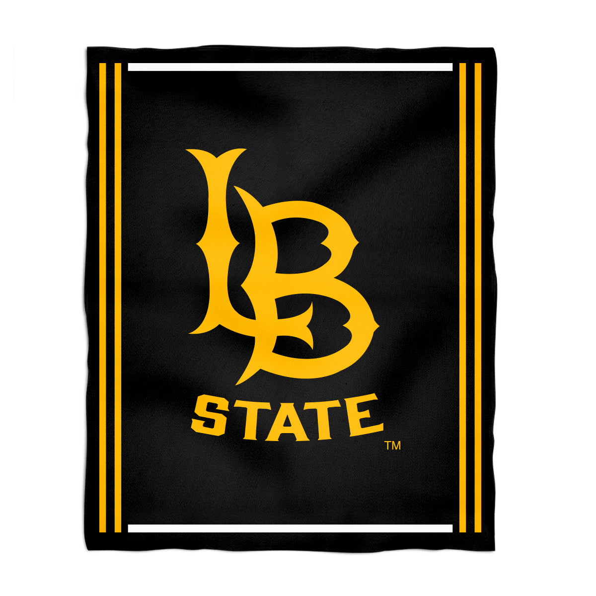 Cal State Long Beach 49ers Kids Game Day Black Plush Soft Minky Blanke