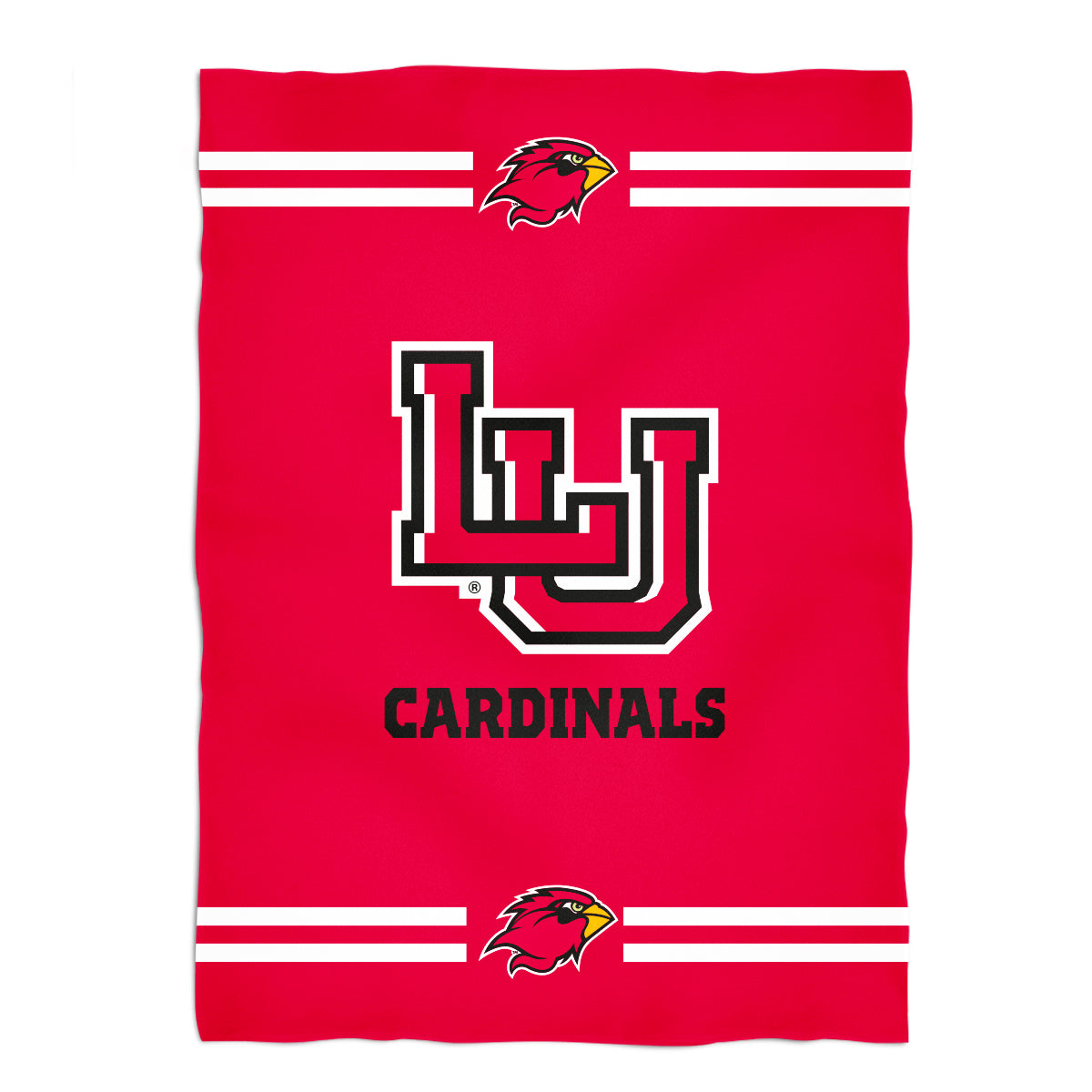 Lamar Cardinals Game Day Soft Premium Red Throw Blanket 40 x 58 Logo a
