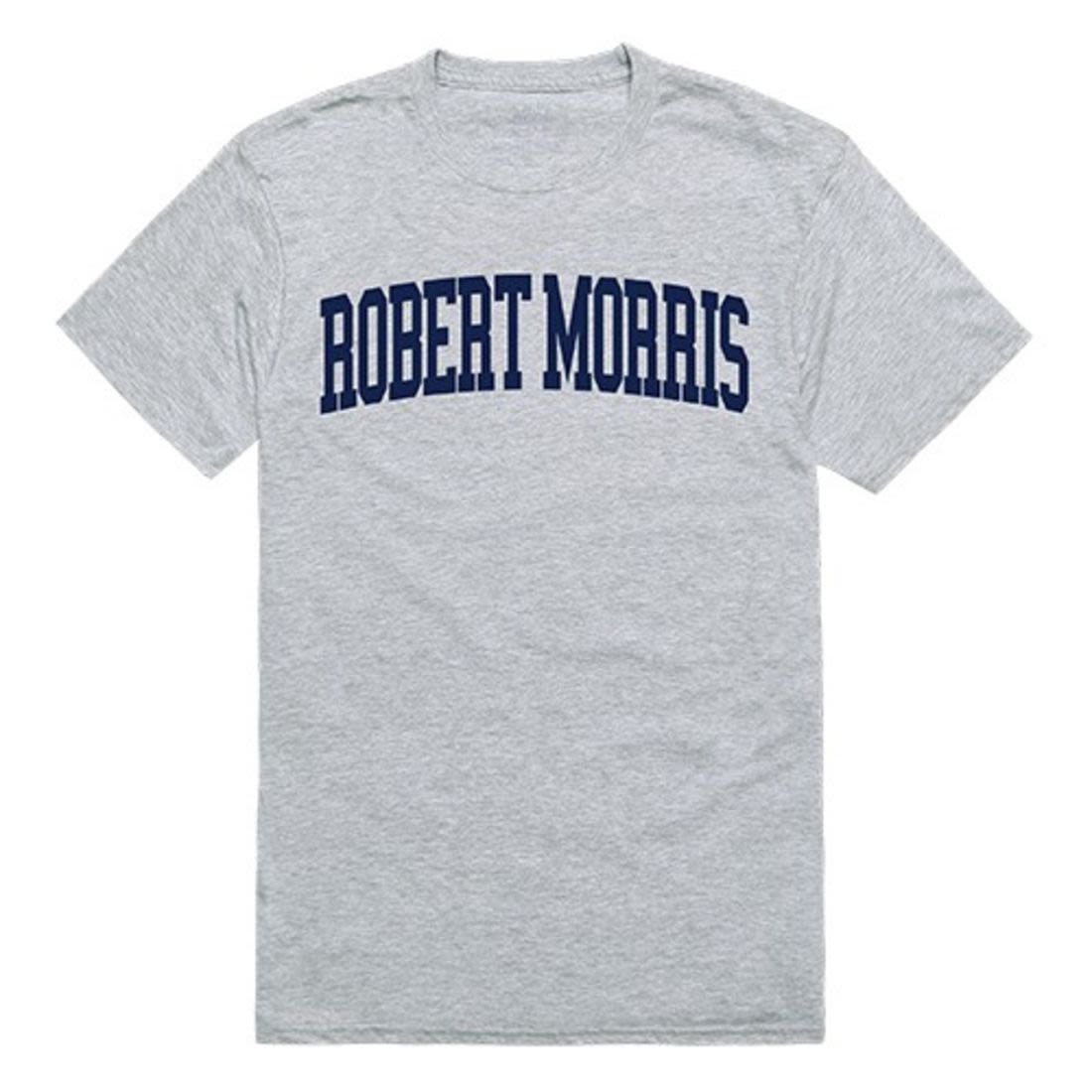 RMU Robert Morris University Mens Game Day Tee T-Shirt Heather Grey