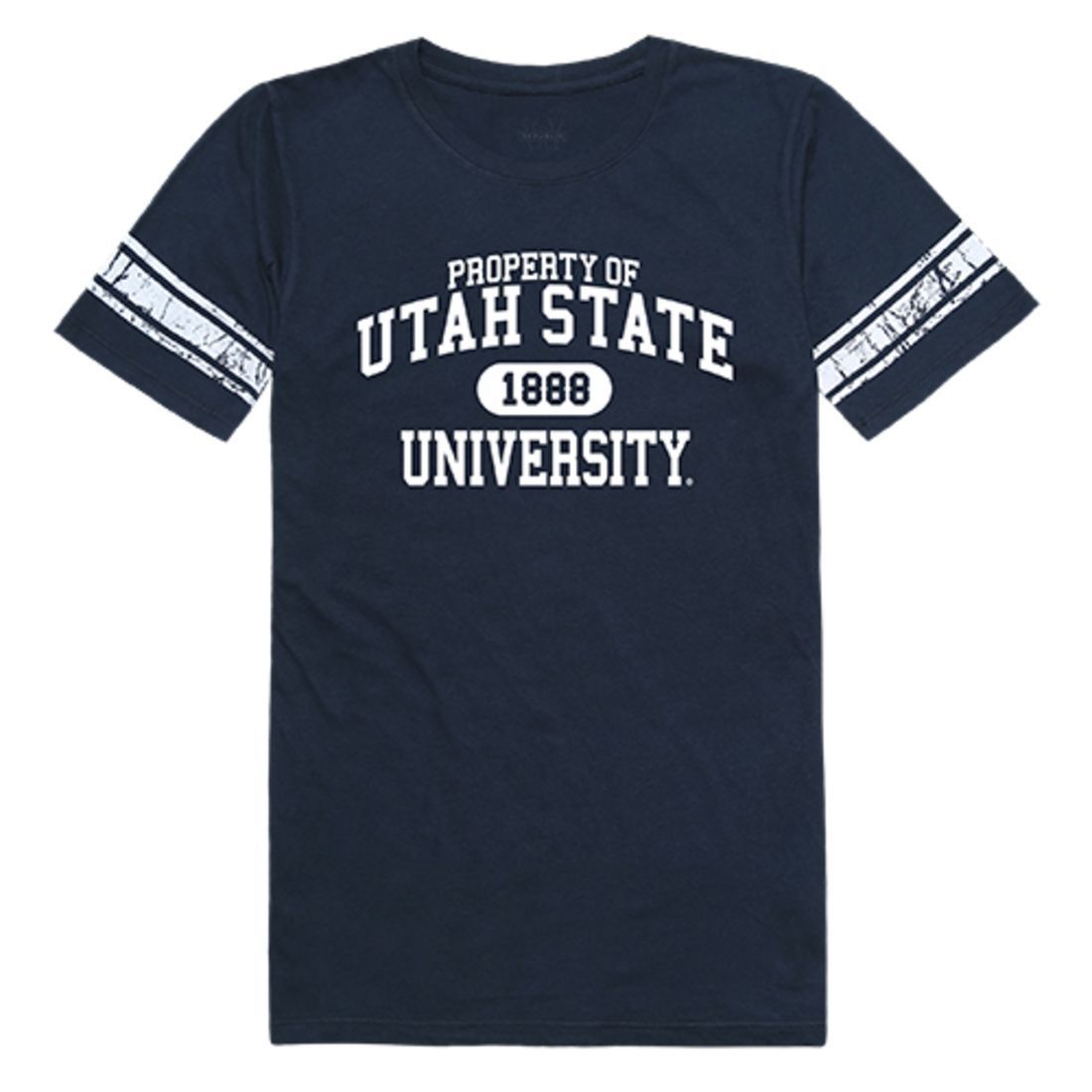 Utah State University USU Aggies Womens Property Tee T-Shirt Navy