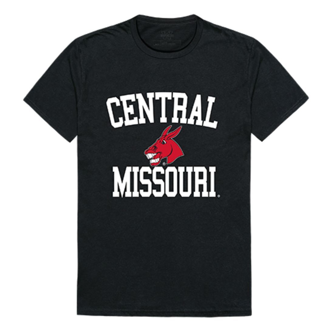 UCM University of Central Missouri Mules Arch T-Shirt Black