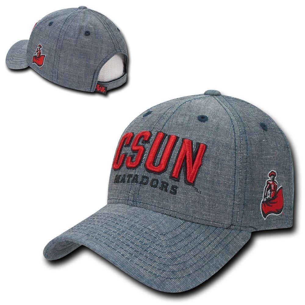NCAA Csun Cal State Northridge University Matadors Structured Denim Ca