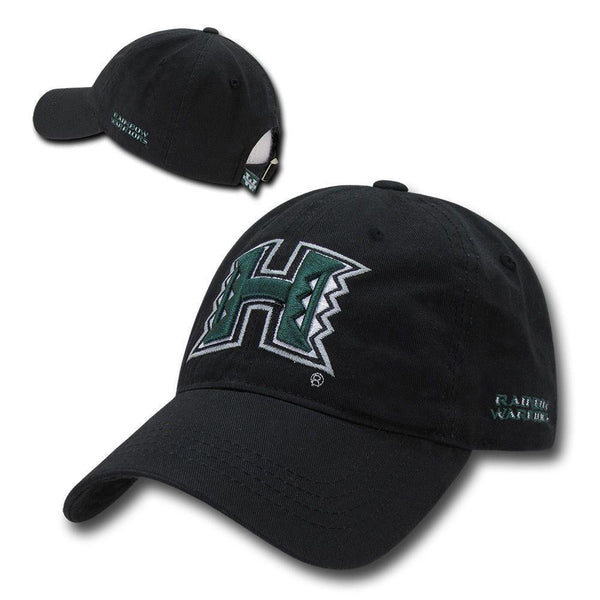 NCAA Hawaii University Rainbow Warriors Relaxed Cotton Baseball Caps H
