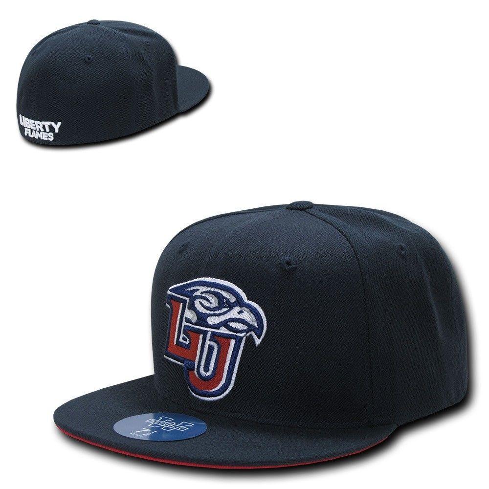 NCAA Liberty Flames University College Fitted Caps Hats Navy